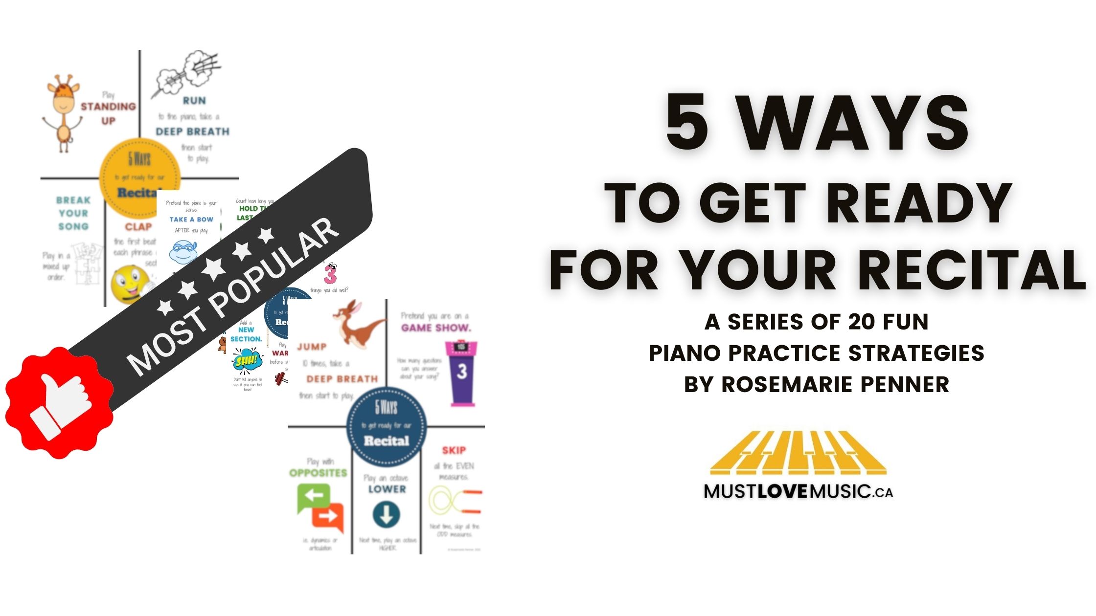 “5 Ways To Get Ready For Your Recital”: Multi-Sensory Activities