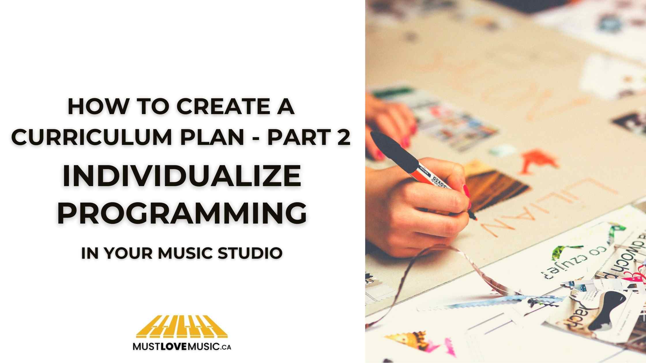 How to Create a Curriculum Plan - Individualize Programming