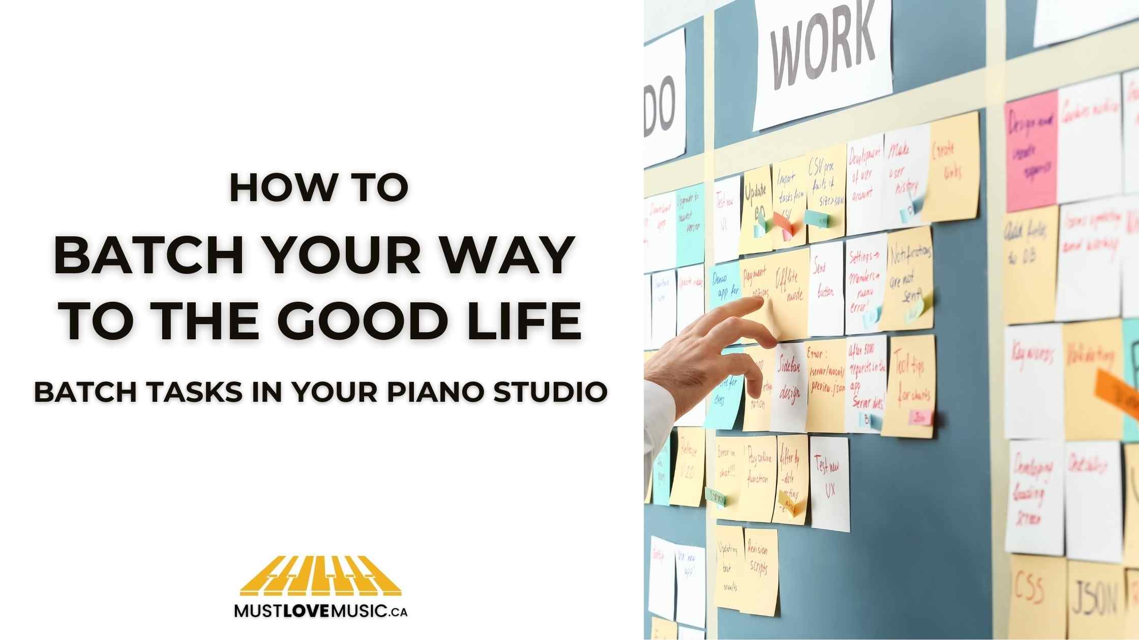 How Batch Your Way to the Good Life in Your Studio!