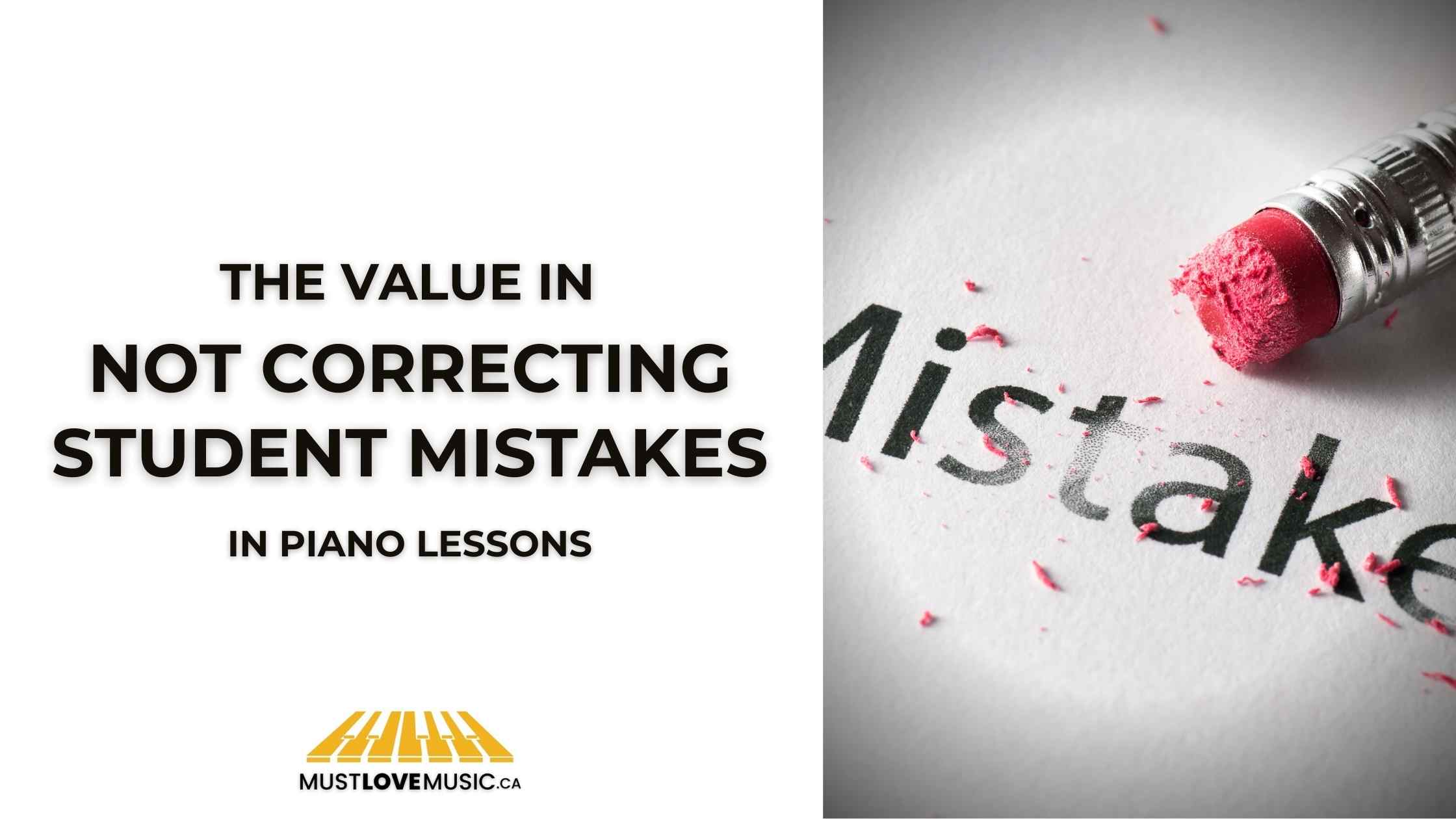 The Value of NOT Correcting Student Mistakes in Lessons