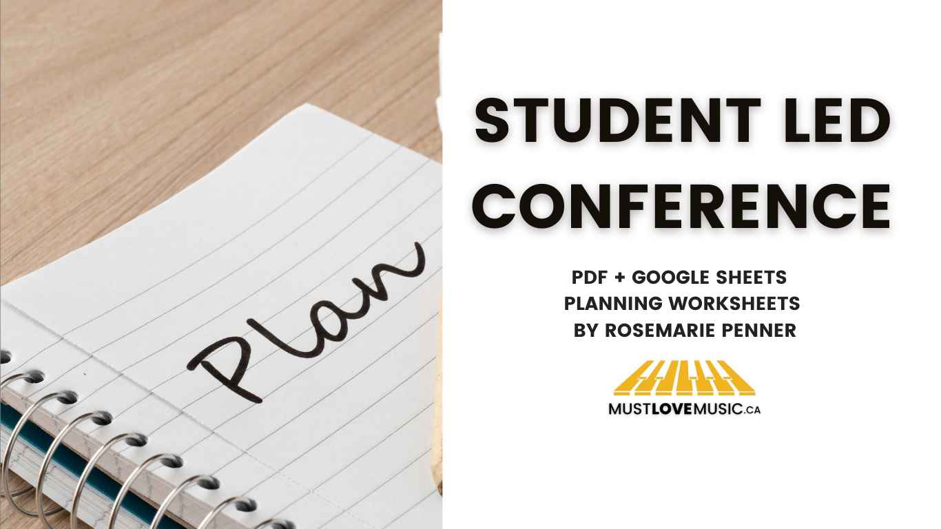 Student Led Conference Worksheets For Your Music Studio