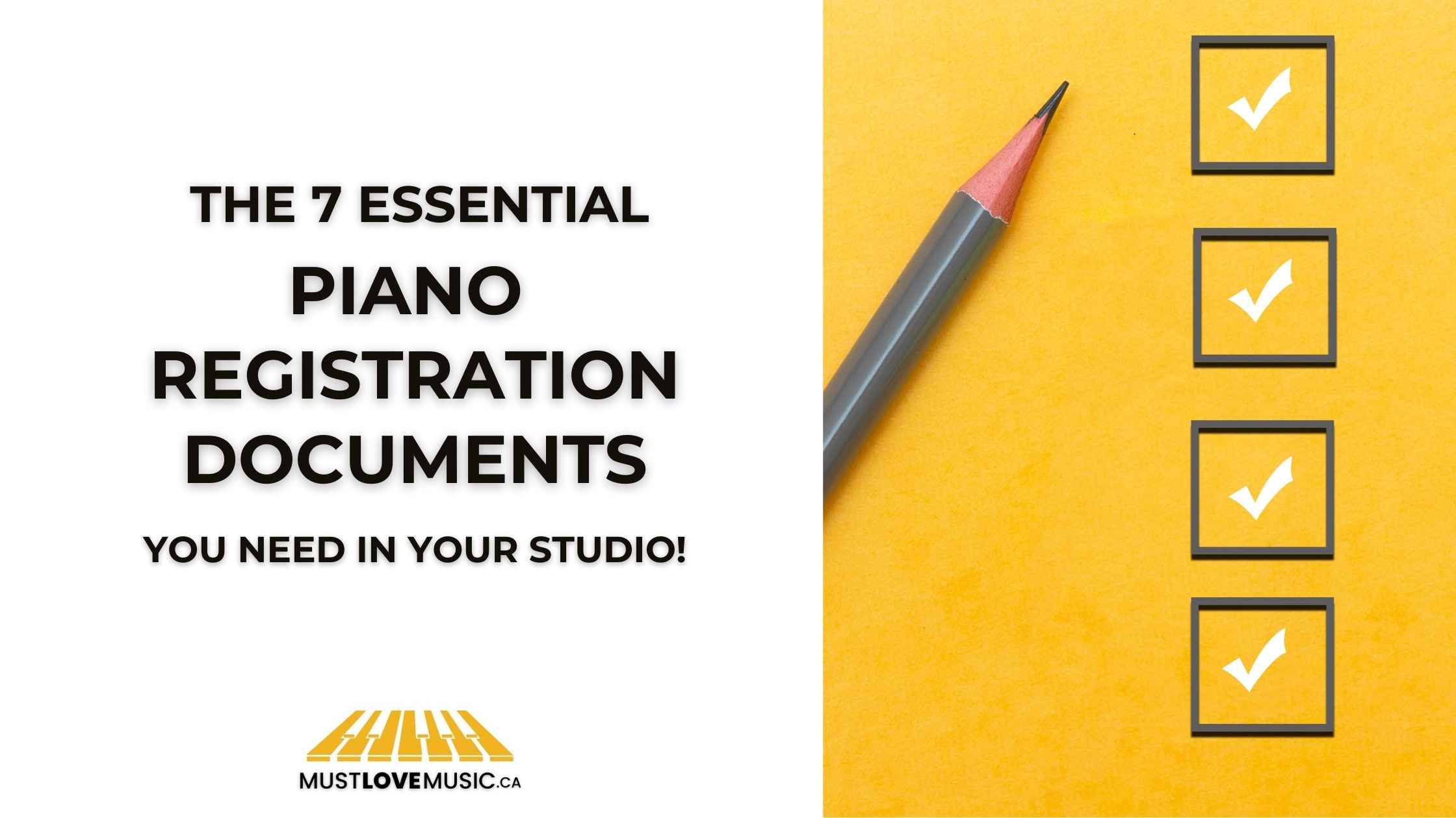 The 7 Essential Piano Studio Registration Documents You Need