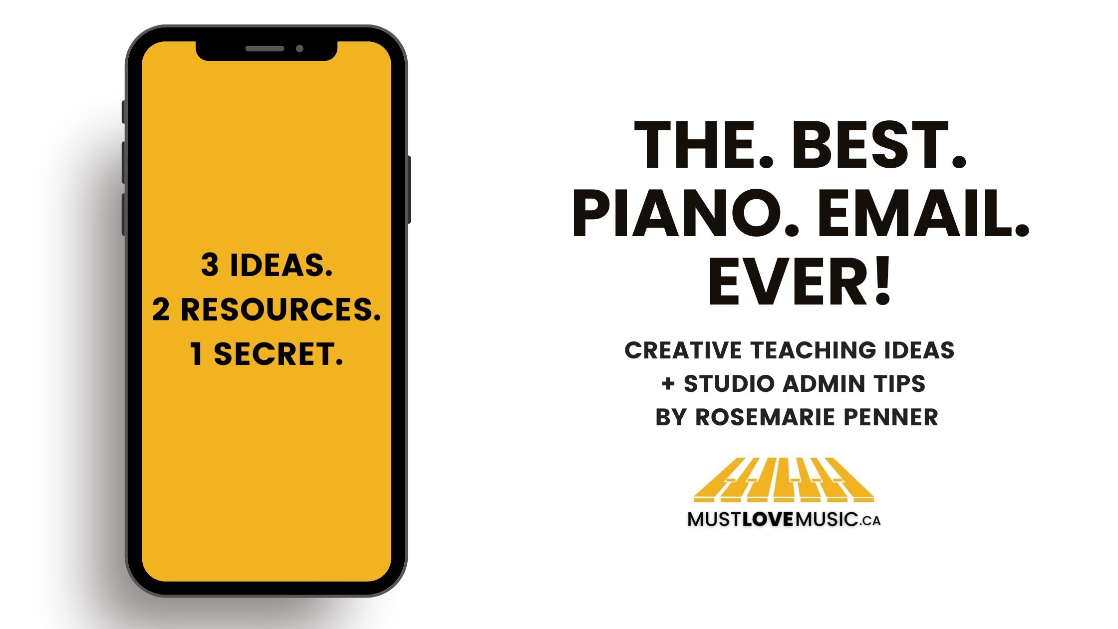 The. Best. Piano. Email. Ever! - Newsletter For Piano Teachers