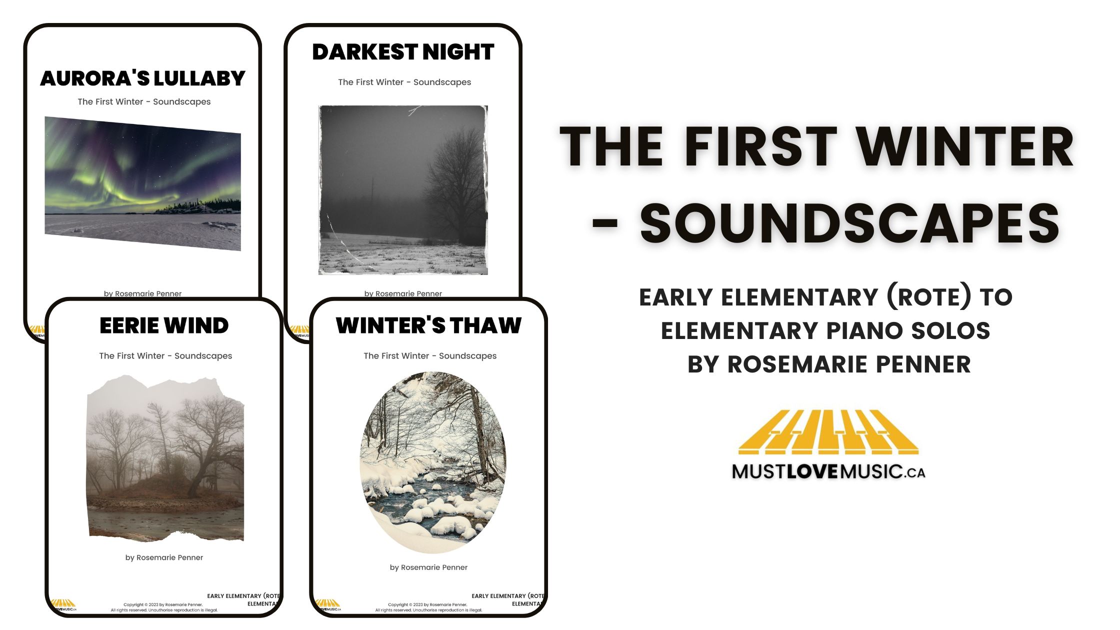 "The First Winter - Soundscapes" Collection: 4 Piano Solos