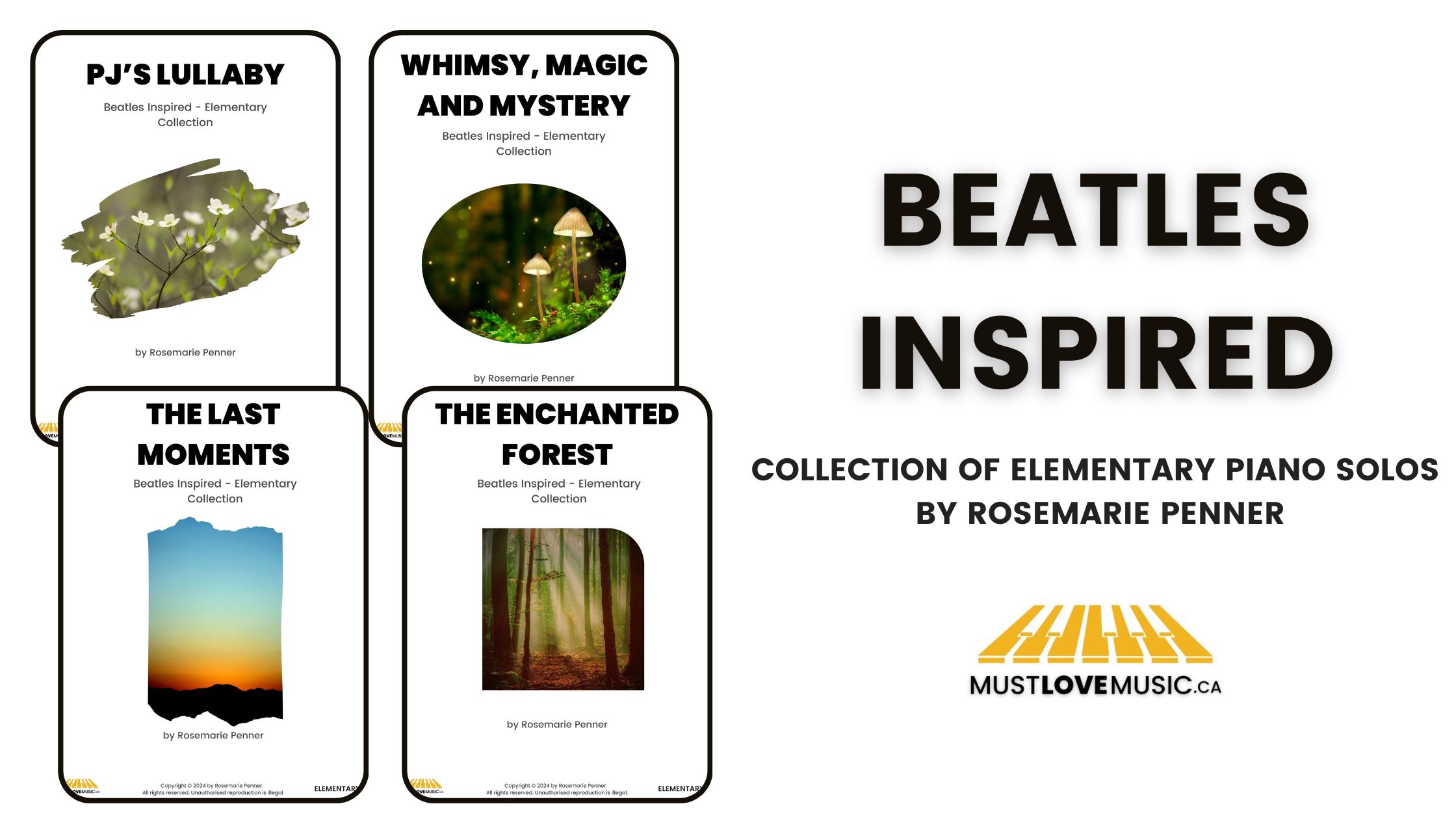 "Beatles Inspired - Elementary Collection": 4 Piano Solos