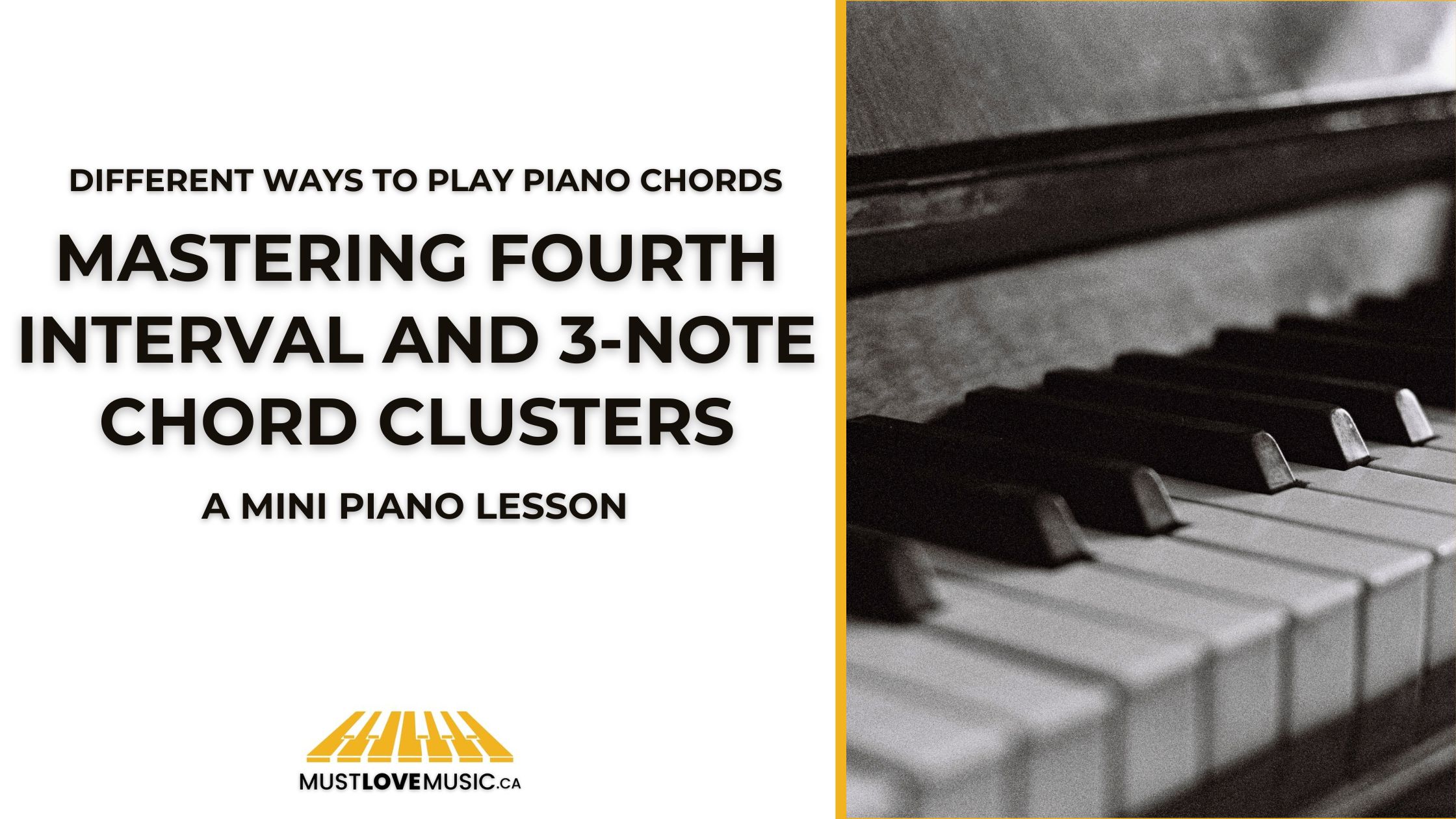 Two Different Ways to Play Piano Chords